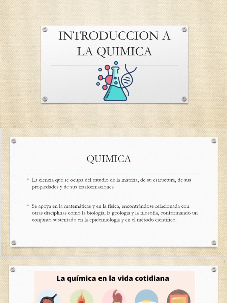 Introduccion A La Quimica 1era Parte | PDF