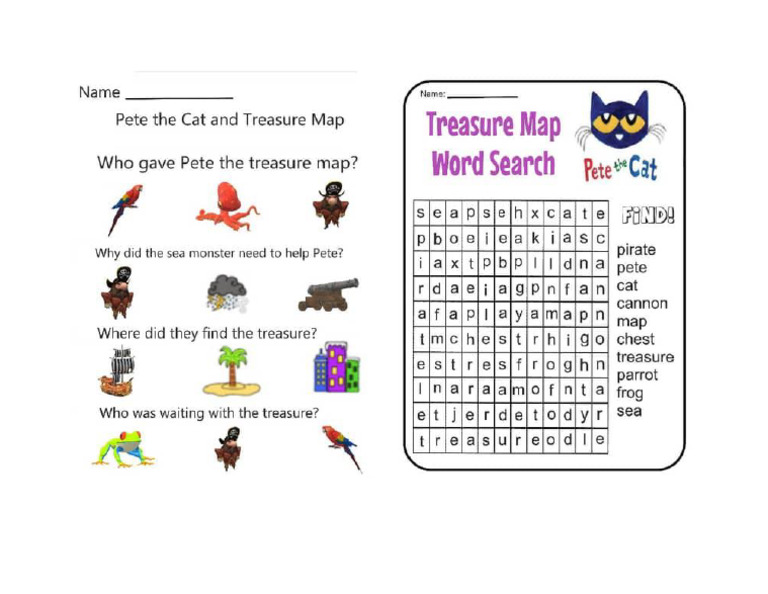 Pete Tha Cat The Treasure Map | PDF