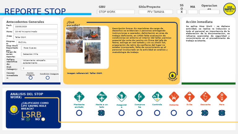 Nuevo Formato - Stop Work Engie - 2024 | PDF