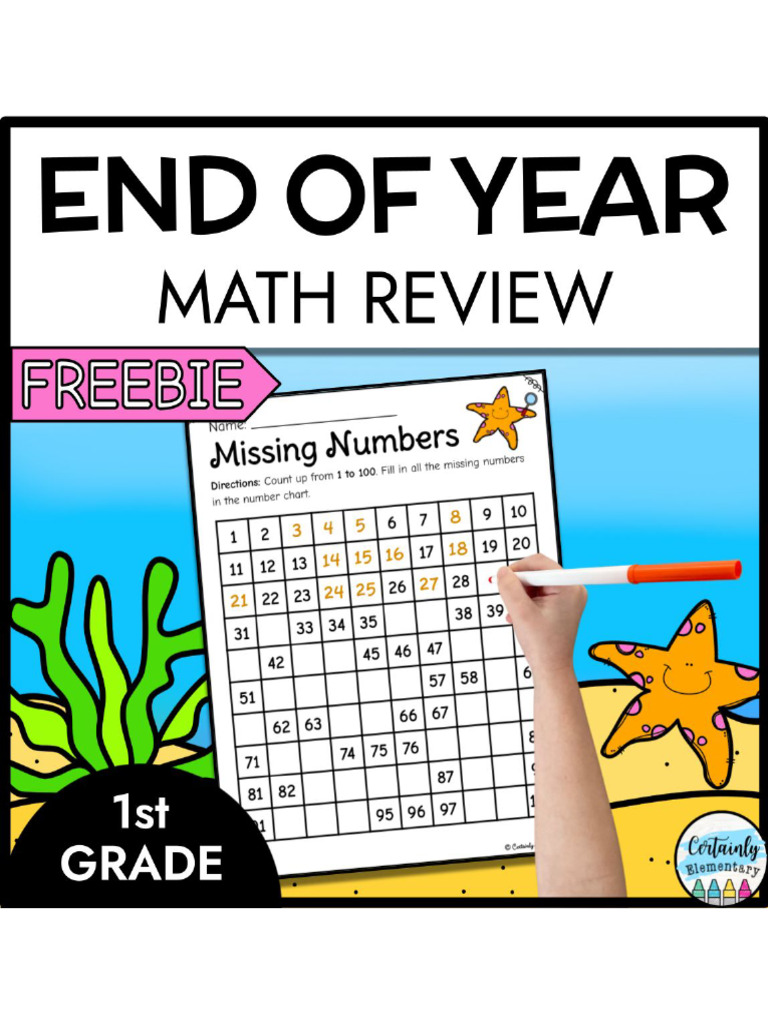 First Grade Summer Math Review Packet | PDF