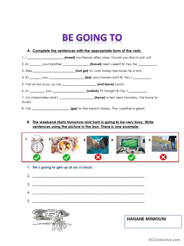 Be Going To: Plans and Structure | PDF