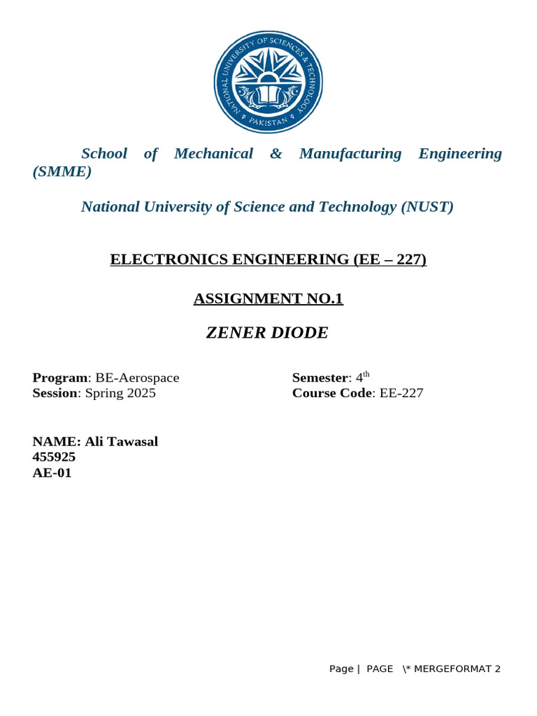 Understanding Zener Diodes in Electronics | PDF | P–N Junction | Diode