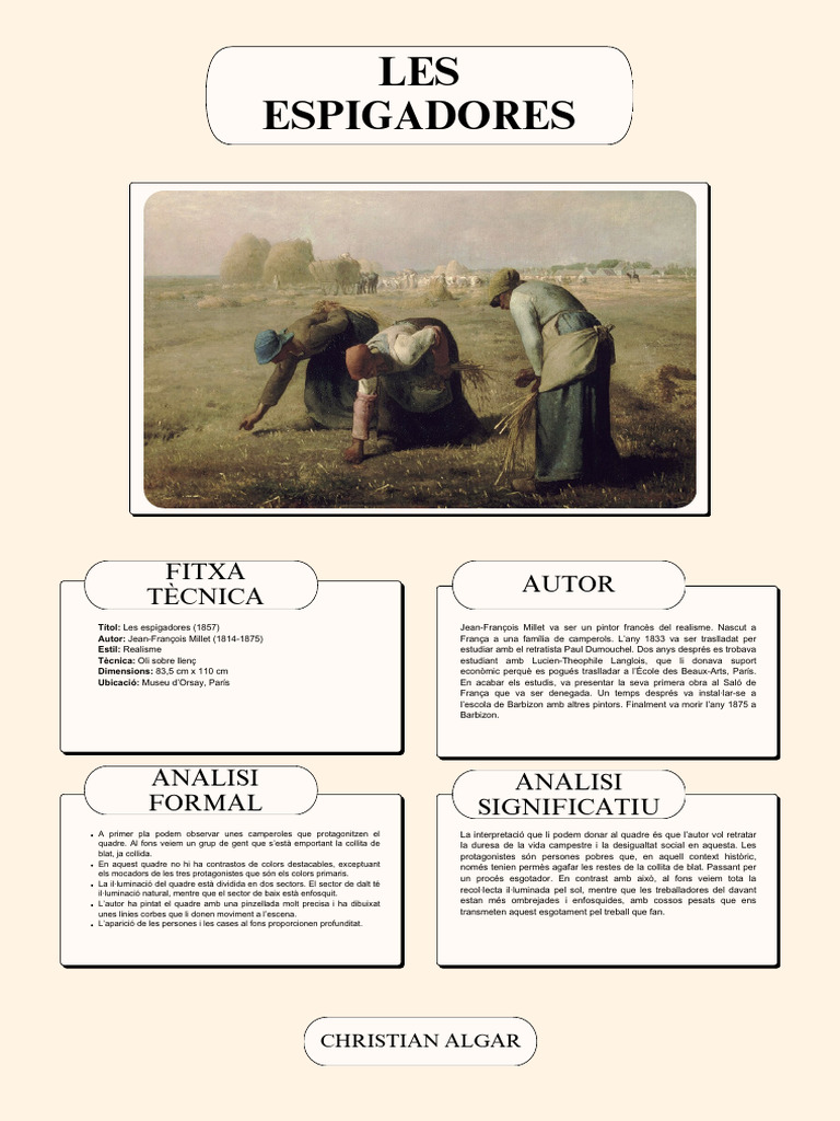 Les Espigadores-Christian Algar | PDF