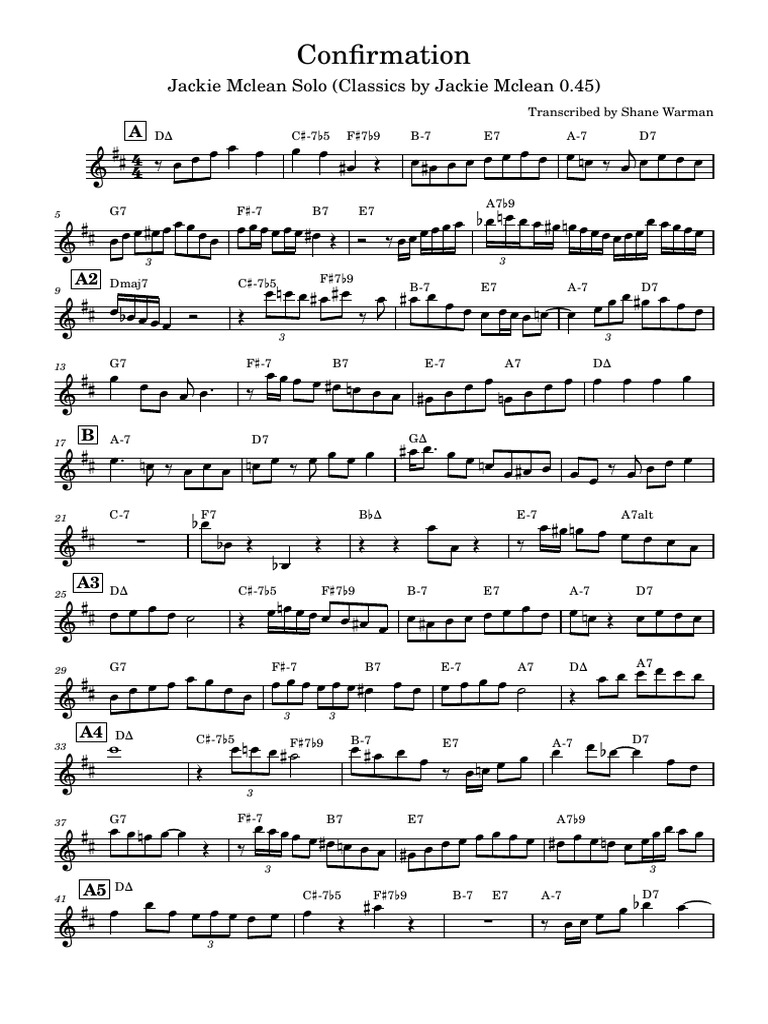 Confirmation Sheet Music by Warman | PDF