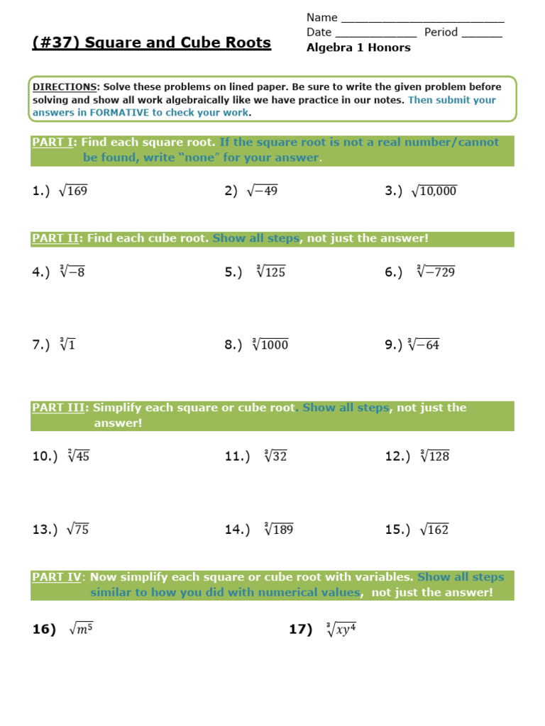 Cube Roots | PDF