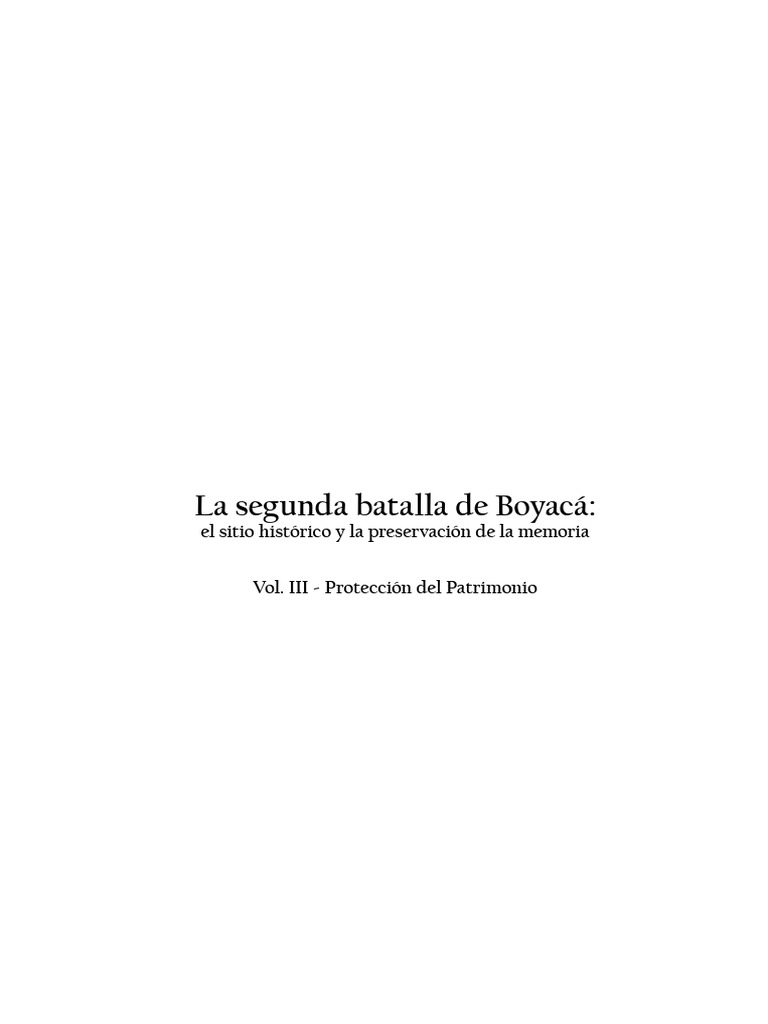 La Segunda Batalla de Boyaca | PDF | Colombia