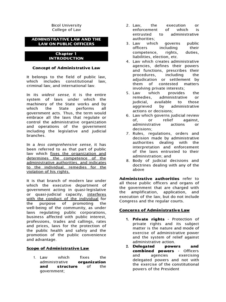 Administrative-Law-Midterms-Reviewer.docx | PDF | Administrative Law ...