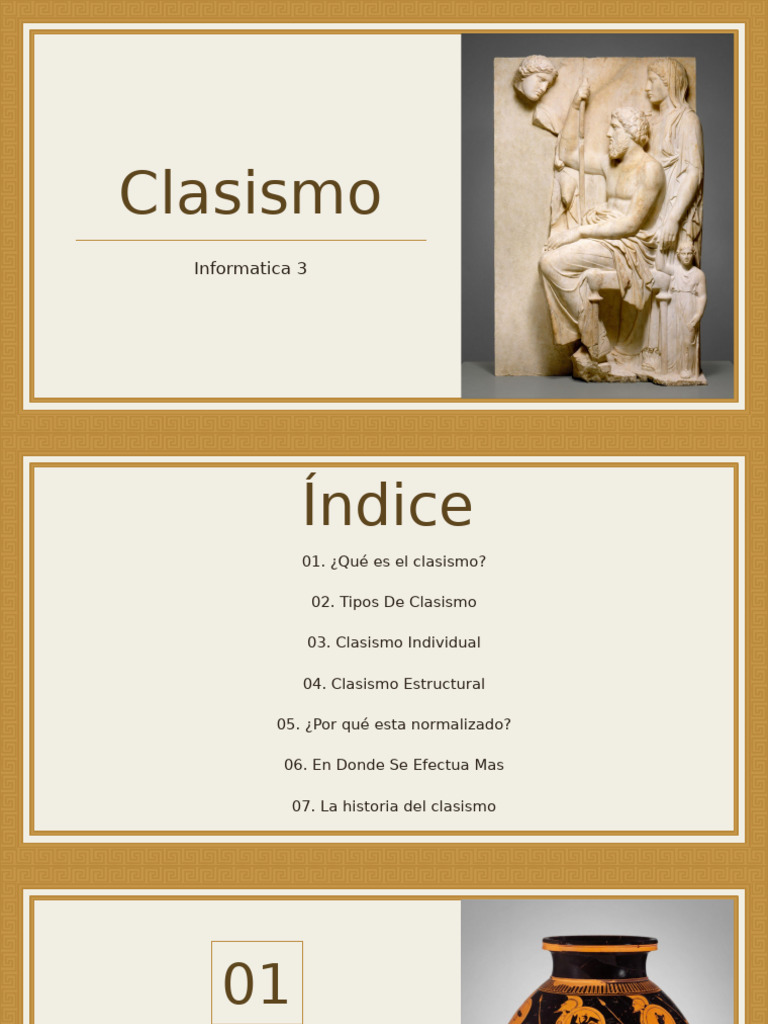 El Clasismo | PDF | Desigualdad social | Discriminación y relaciones raciales