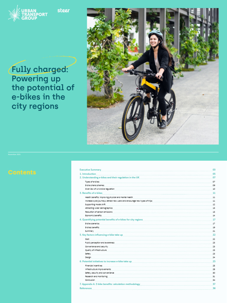 UTG E-Bikes Report FINAL | PDF | Transport | Land Transport