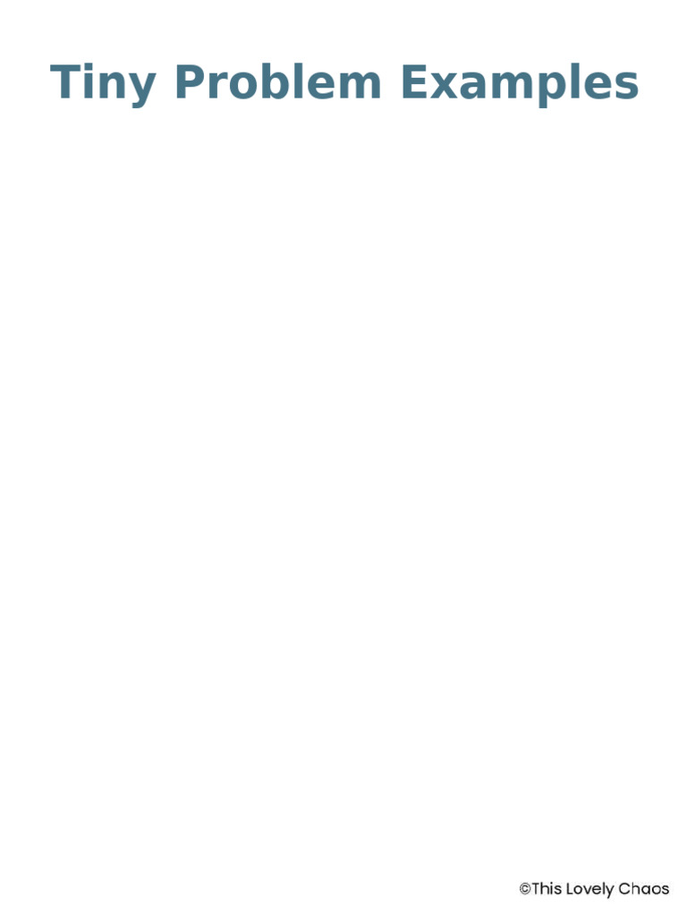 6 Problem Examples - Blank | PDF