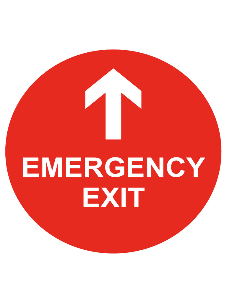 Emergency Exit Straight 2up 8 Sheets | PDF