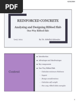 One-Way Ribbed Slab Design Guide | PDF | Beam (Structure) | Reinforced ...