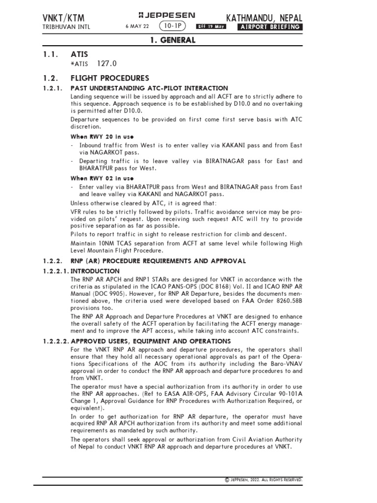 VNKT | PDF | Instrument Flight Rules | Air Traffic Control