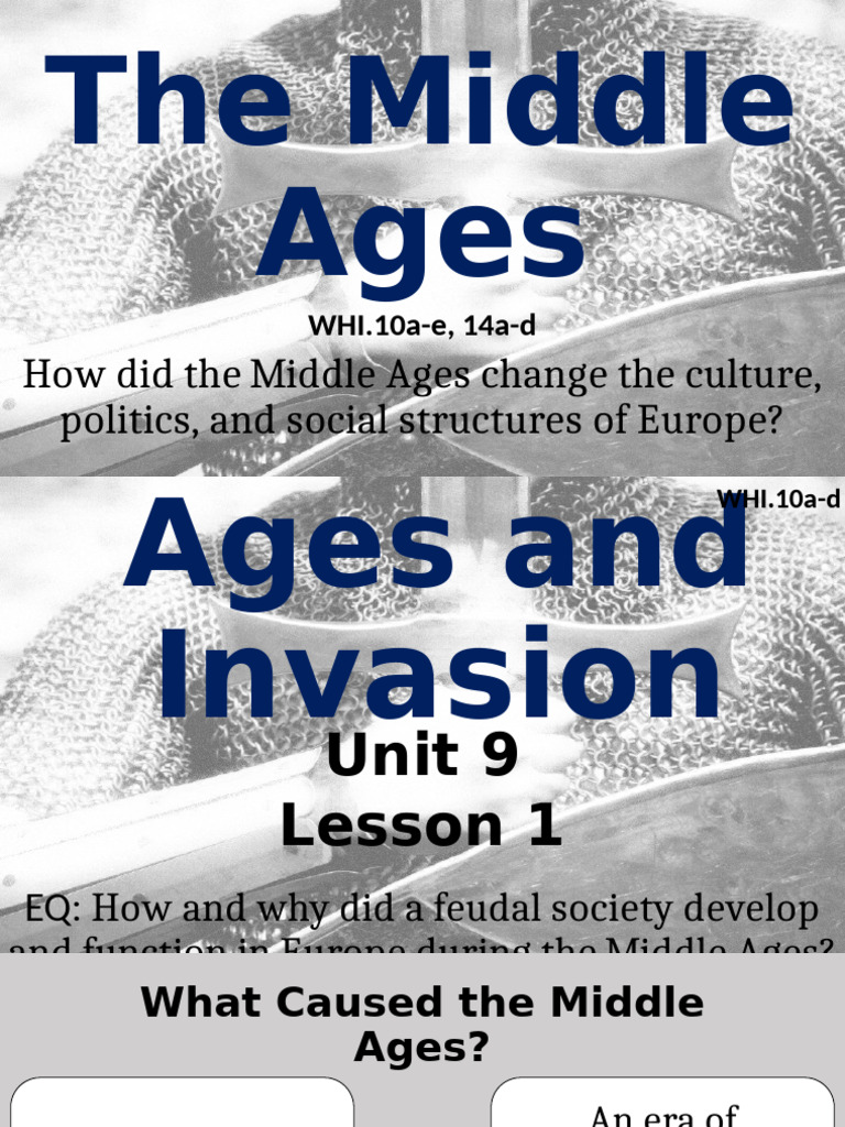 9.1 Middle Ages and Invaders 23-24 | PDF | Middle Ages | Franks