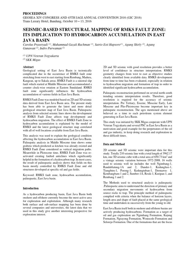 RMKS Fault Zone and Hydrocarbon Impact | PDF | Petroleum Reservoir ...