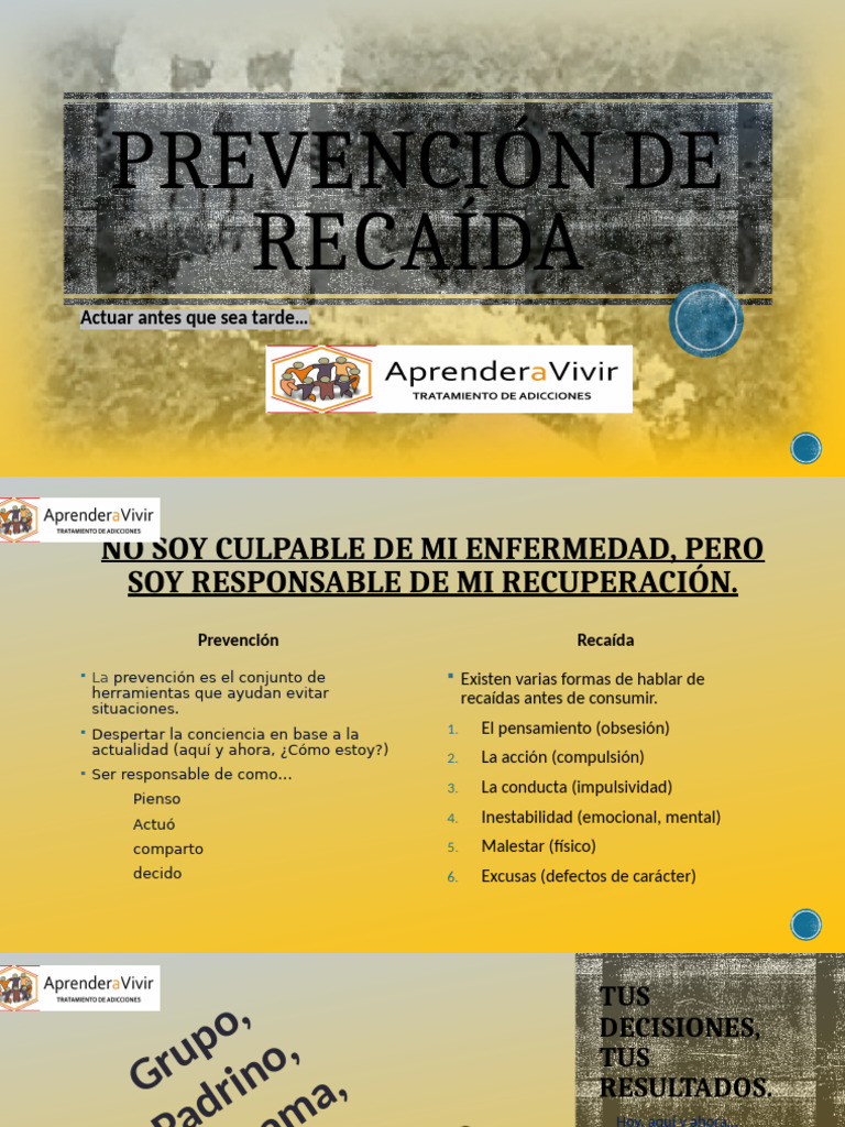 Prevencion de Recaida | PDF | Las emociones | Sicología