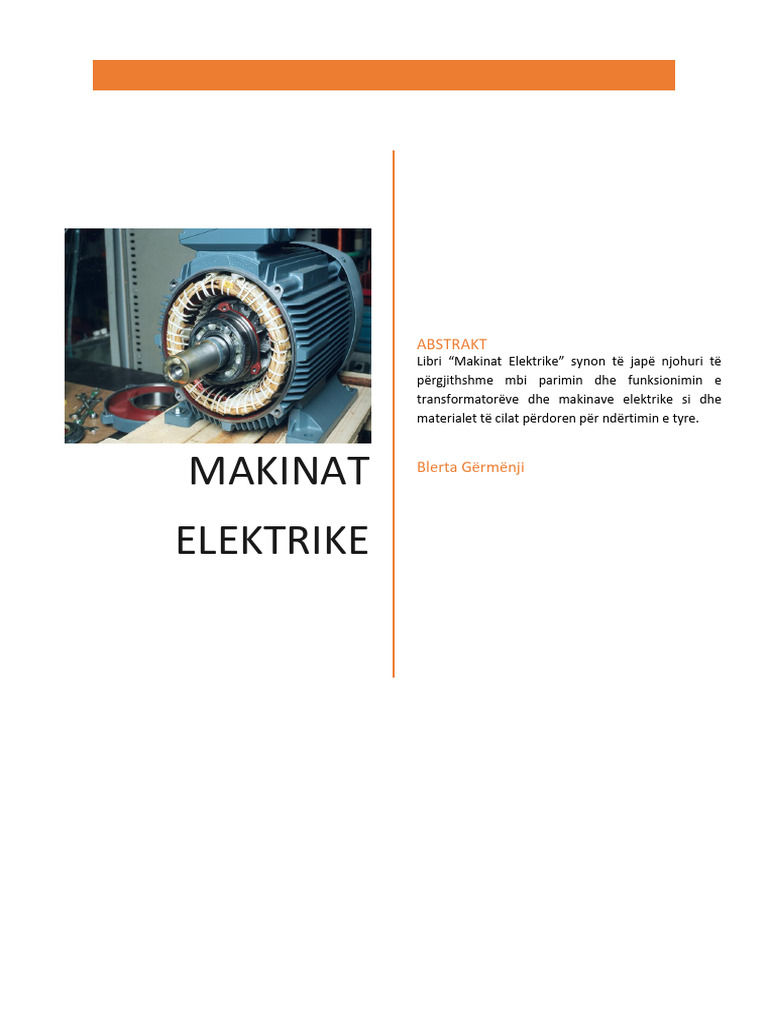 Makinat Elektrike (Liber) | PDF