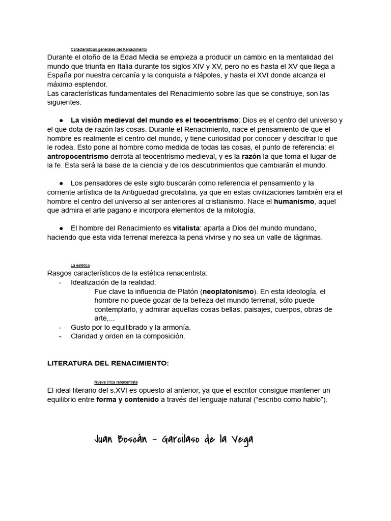 Literatura 1 Bach | PDF | Renacimiento | Misticismo