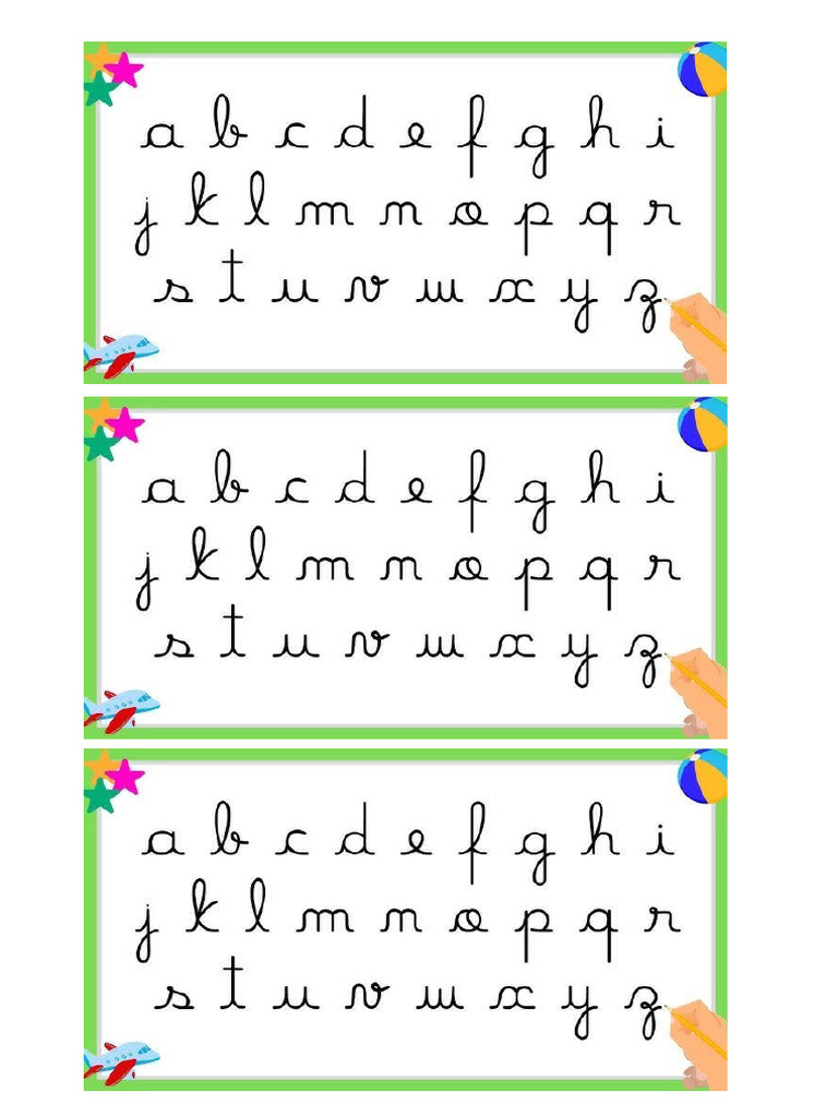 Alfabeto Cursivo | PDF