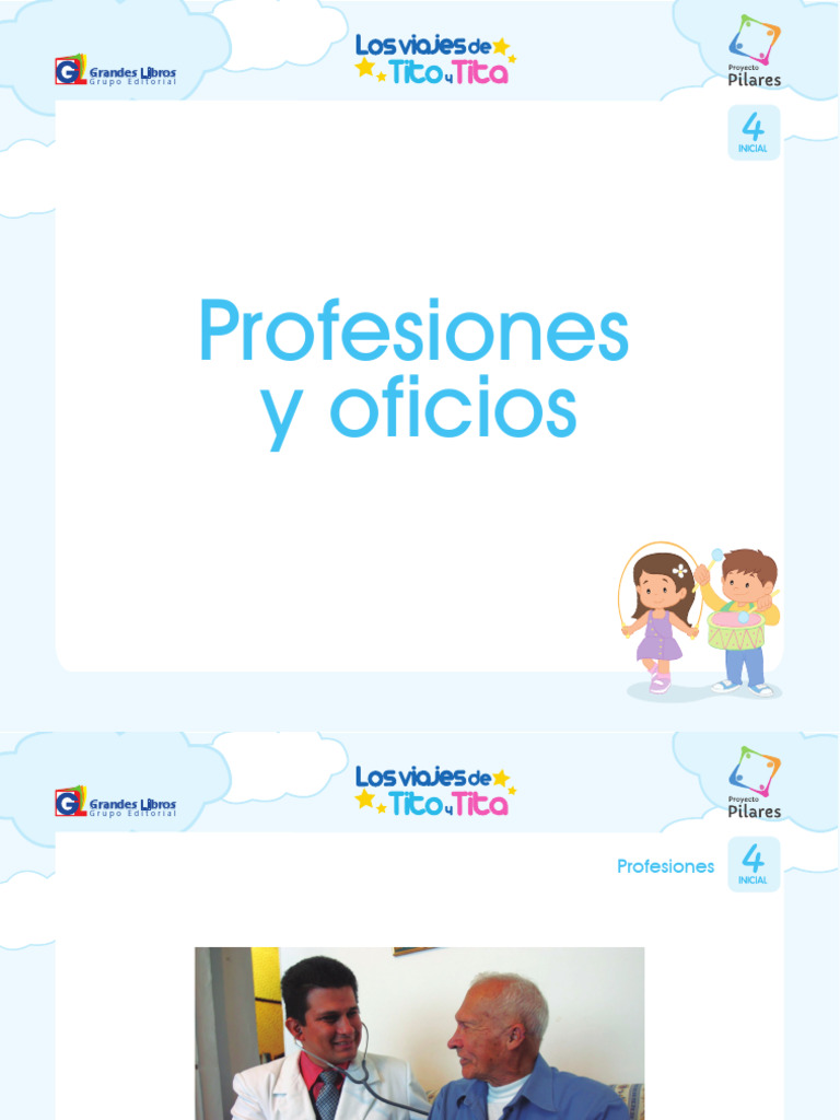 Flash Cards - Profesiones y Oficios 4 Años | PDF