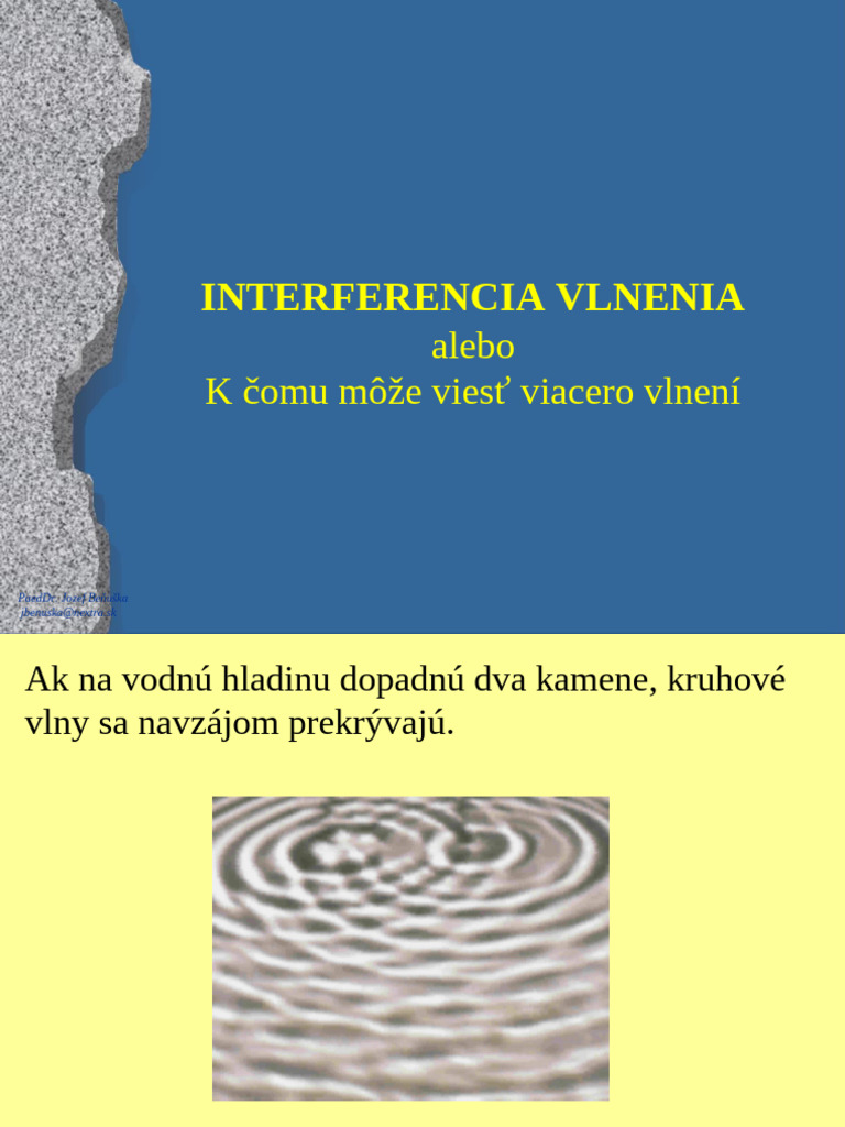 03-Interferencia Vlnenia | PDF