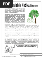 Lectura Del Medio Ambiente | PDF | Contaminación | Entorno natural