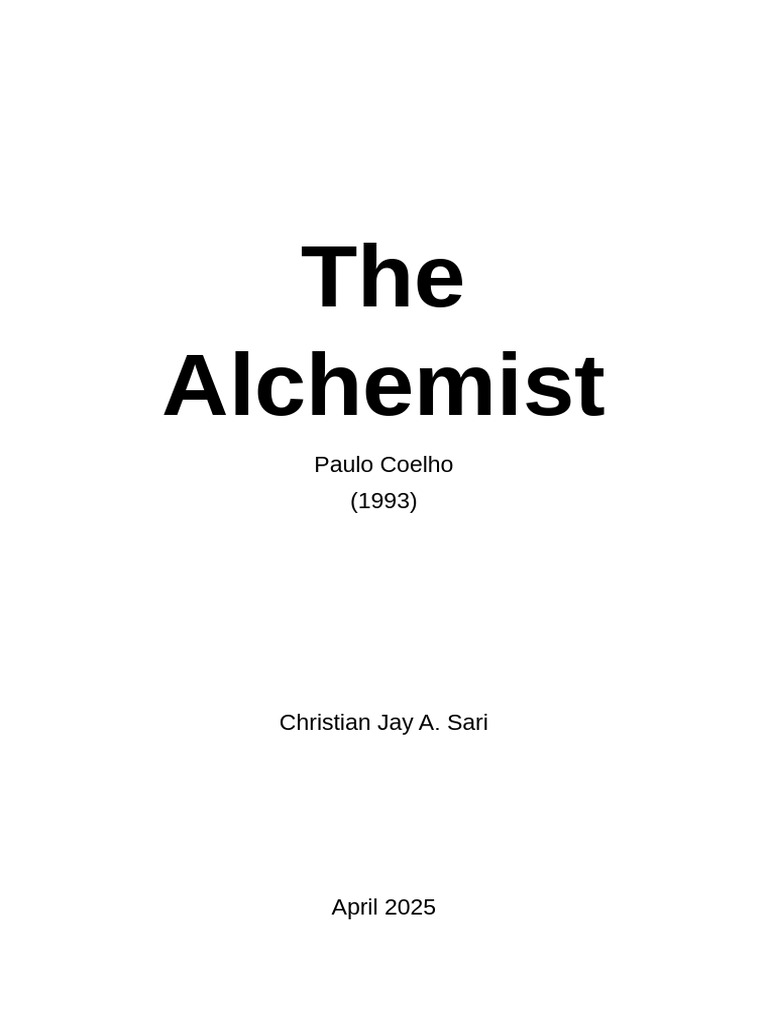 The Alchemist - Book Review | PDF | Alchemy