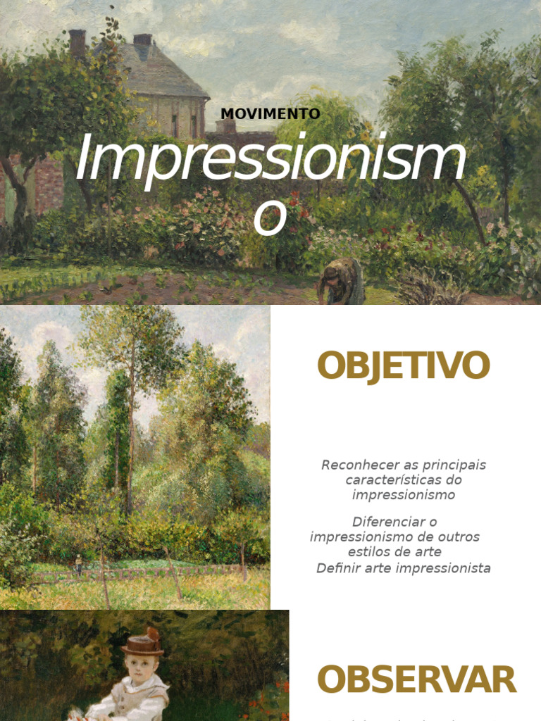 Movimento Impressionismo | PDF | Impressionismo | Claude Monet