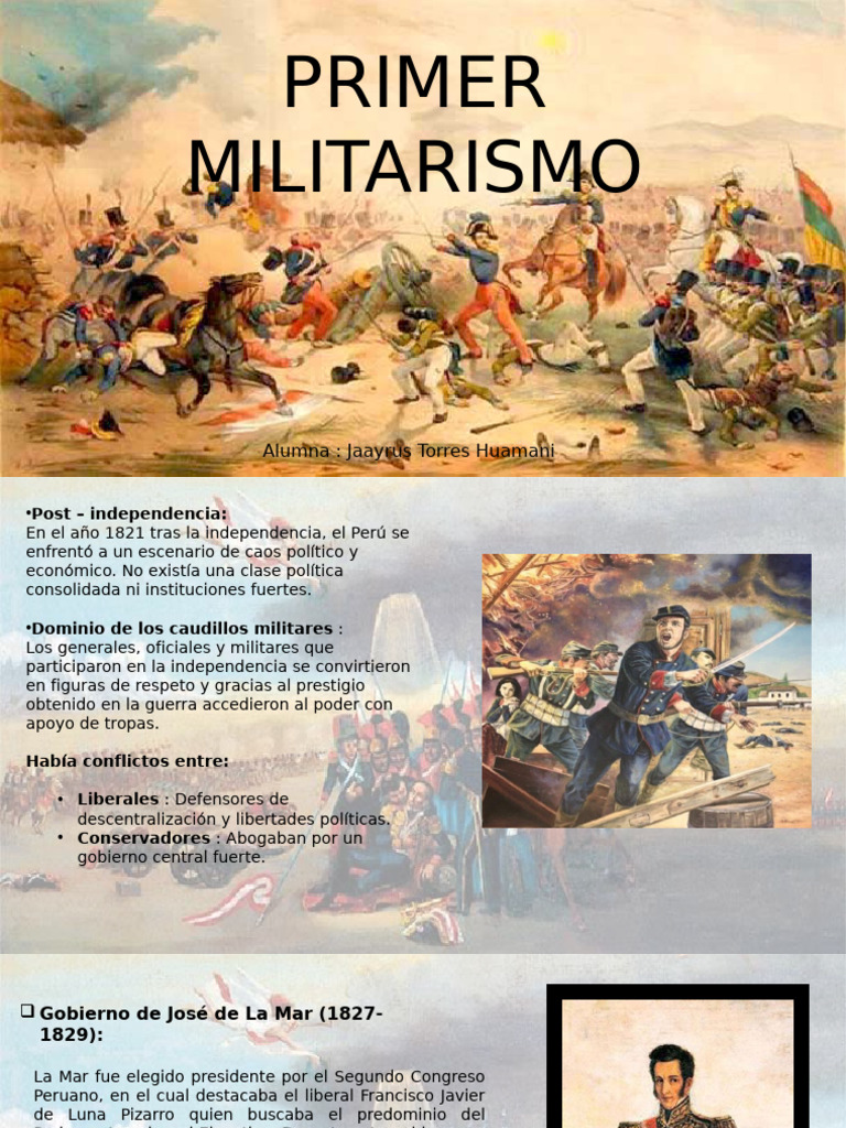 Primer Militarismo | PDF | América del Sur | Perú