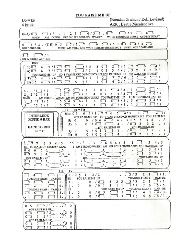 You Raise Me Up | PDF