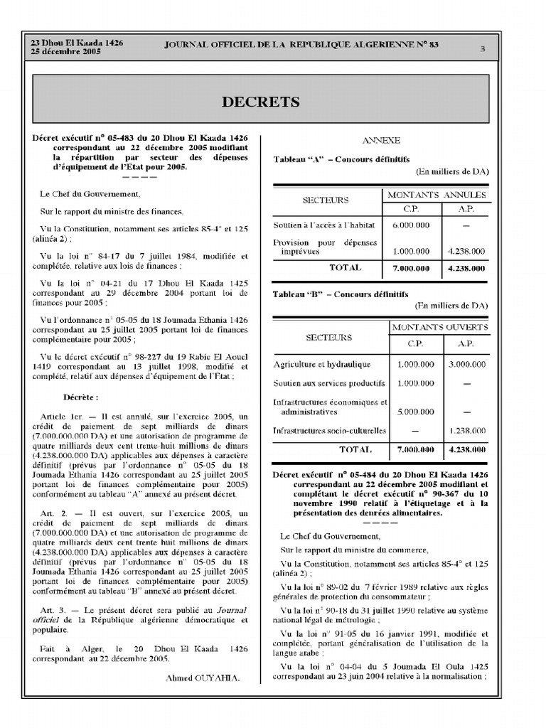 Decret Etiquetage | PDF