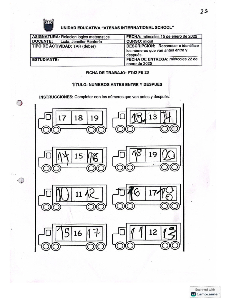 Número antes y después | PDF