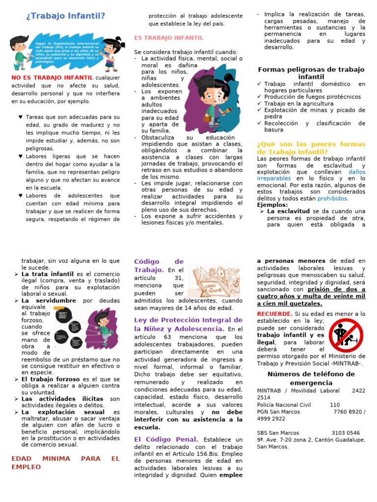 Trabajo Infantil | PDF | Trabajo infantil | Etica social