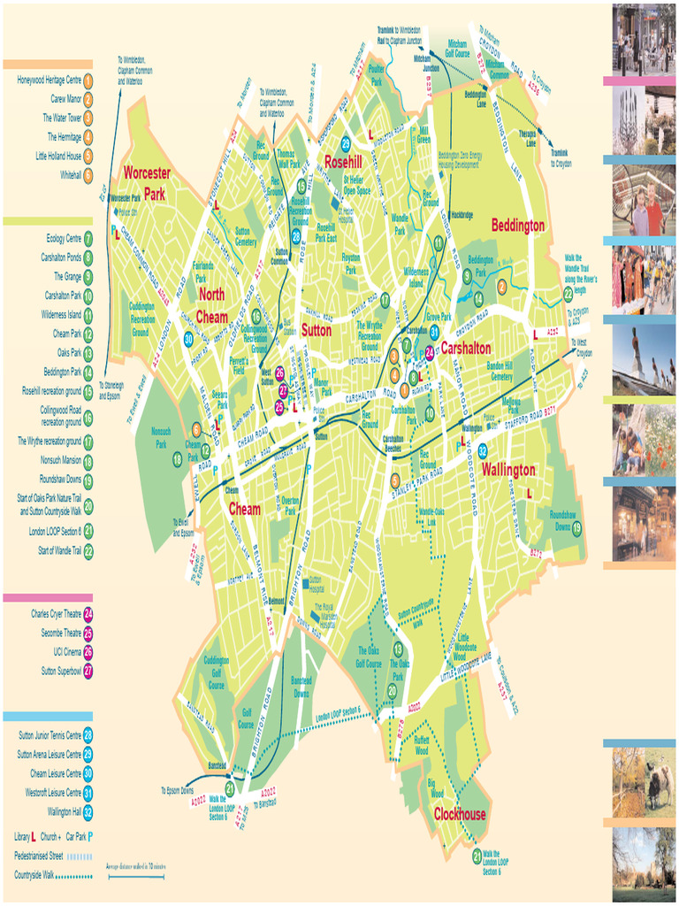 Wandle Trail and Local Attractions Map | PDF | Tram Transport ...