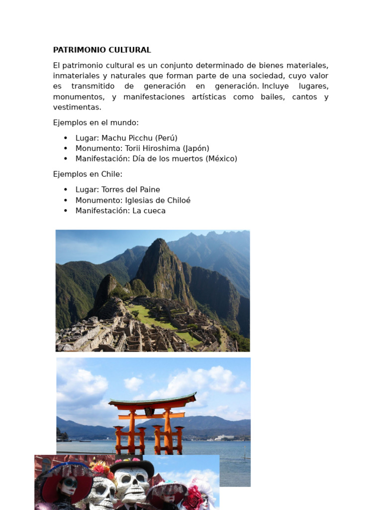 Ejemplos de Patrimonio Cultural Mundial | PDF