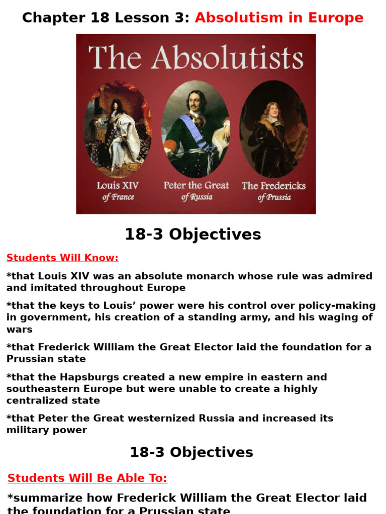 Chapter 18 Lesson 3 (World Book) Revised 1.2025 | PDF | Kingdom Of ...