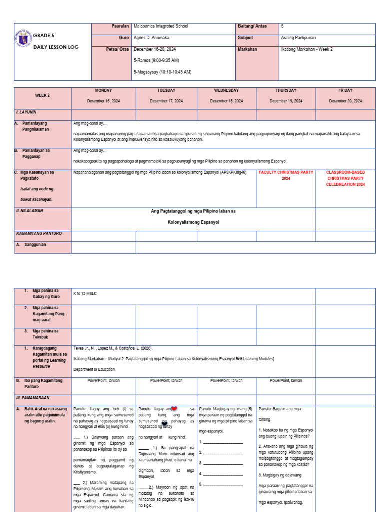 Q3 W2 ArPan 5 DLL | PDF