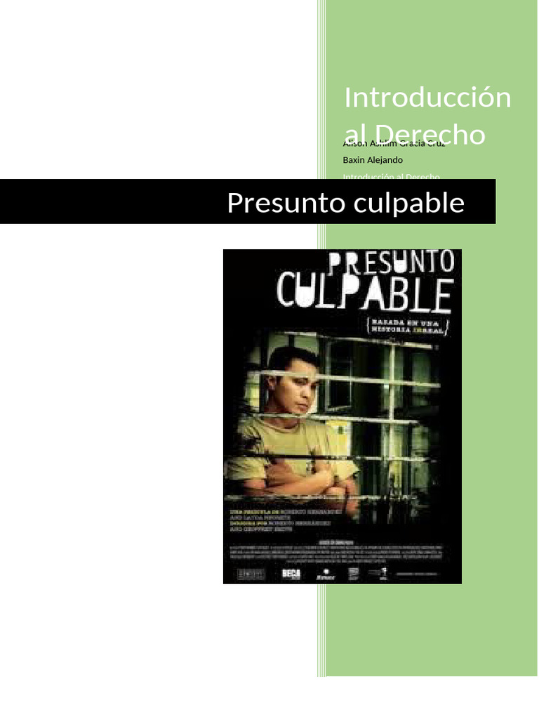 Presunto Culpable | PDF