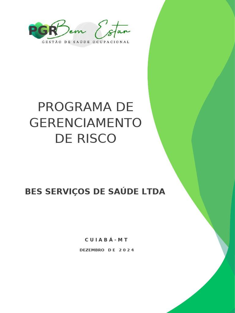 Capa PGR Bem Estar Padrão | PDF