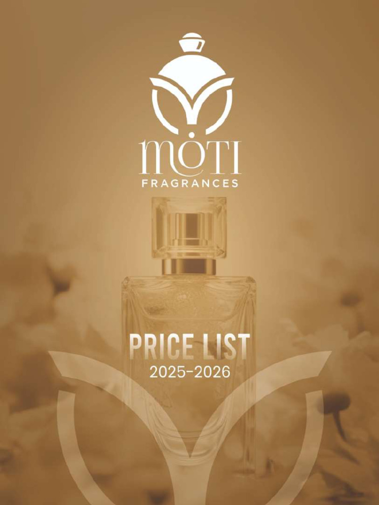 Moti Perfumery Price List 2025 | PDF