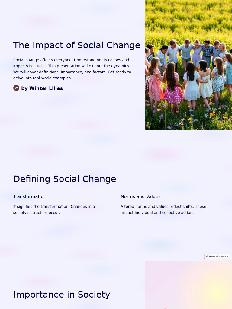 The Impact of Social Change | PDF