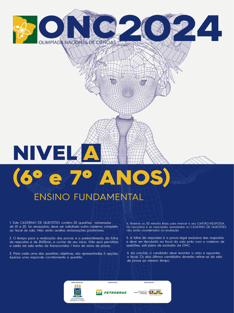 Prova ONC 2024 - Nível A - Representante 128301 | PDF | Temperatura | Museu