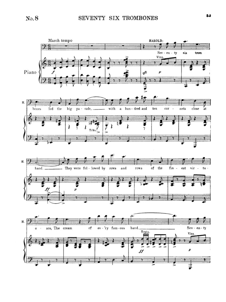 B 76 Trombones | PDF