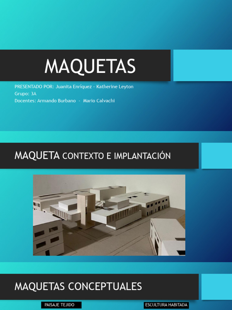 MAQUETAS | PDF