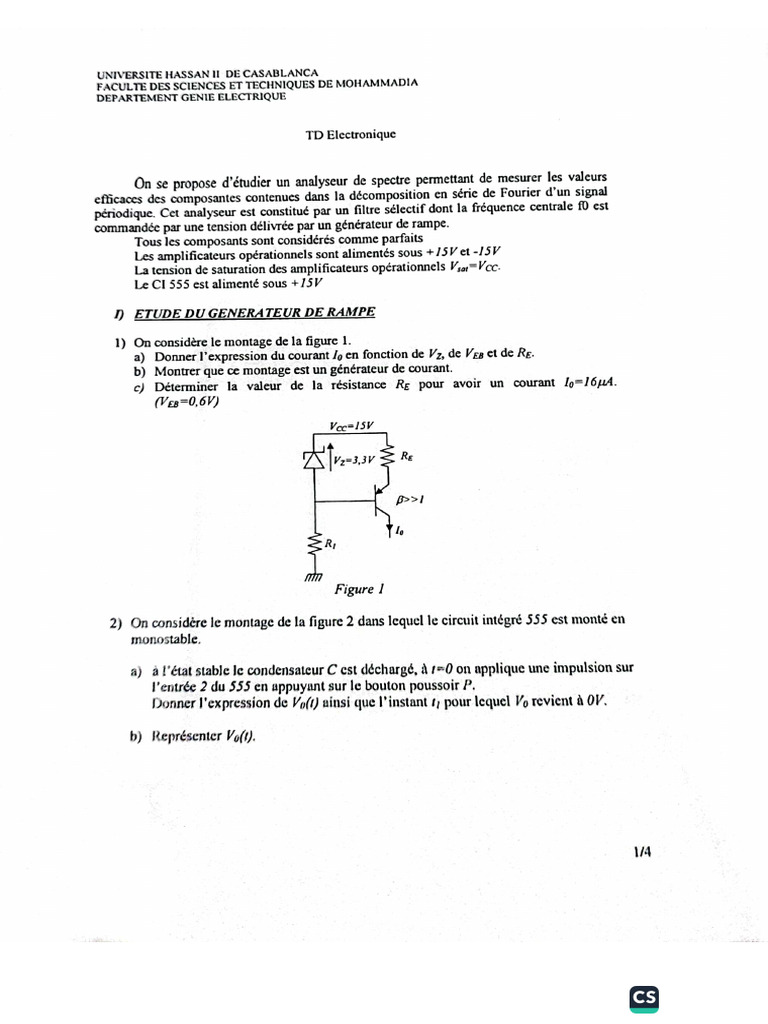 Corr TD Dispositifs | PDF