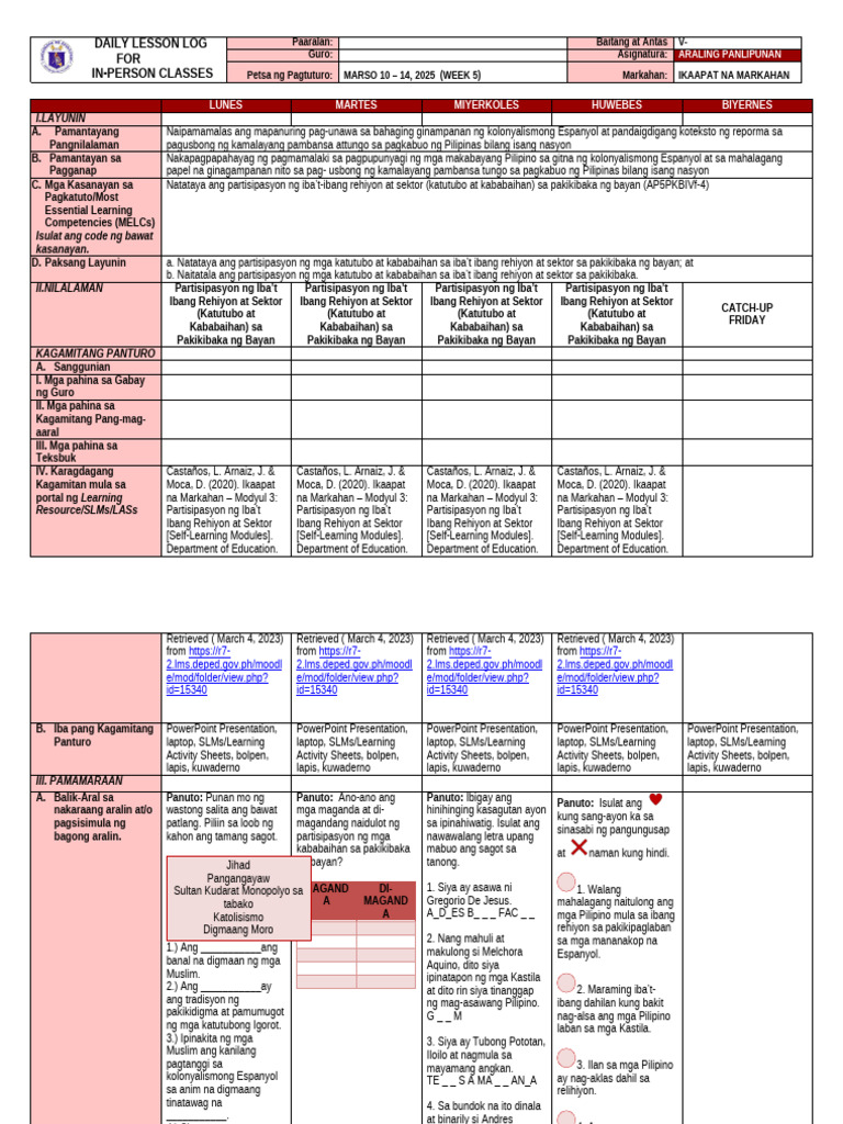 Q4 - Ap - DLL - Week 5 | PDF