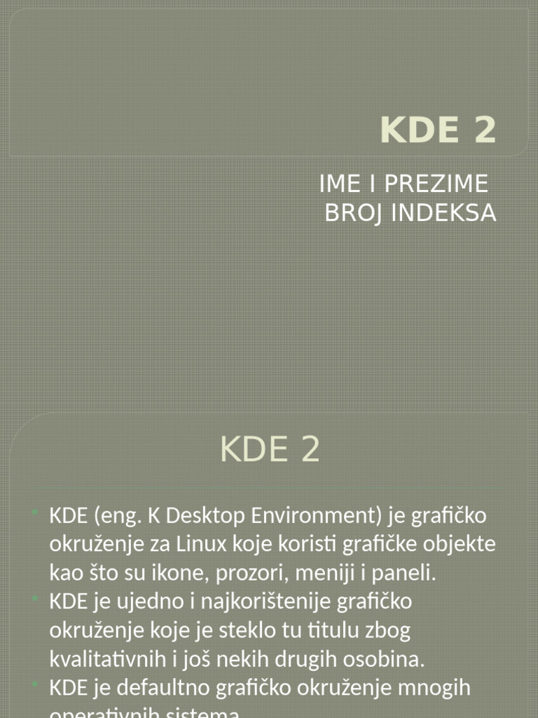 Kde 2 | PDF