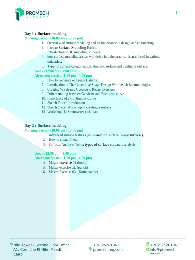 CATIA Surface | PDF