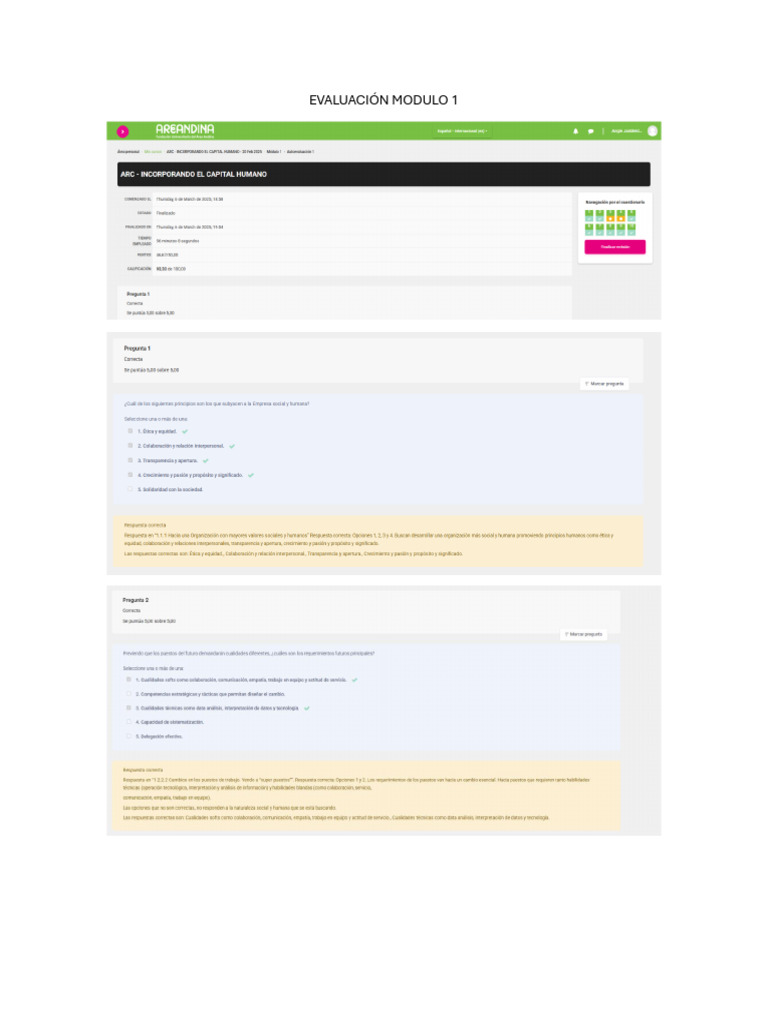 Evaluación Modulo 1 | PDF