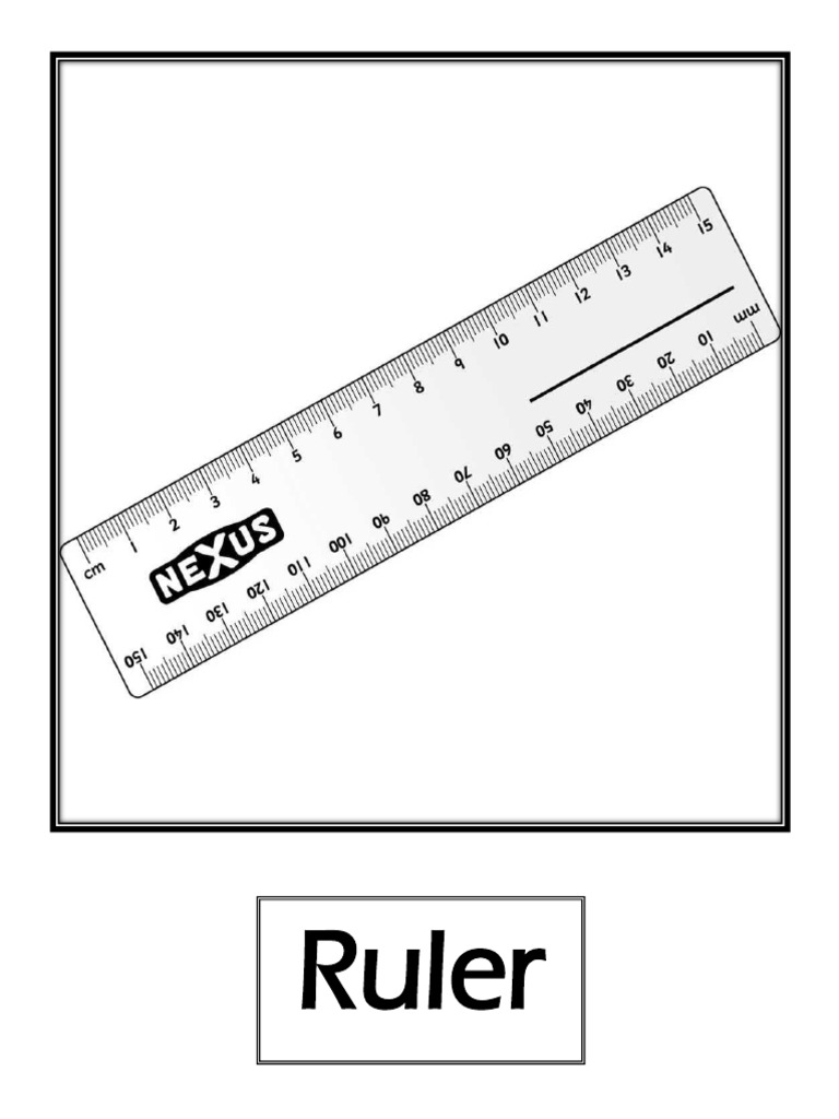 Flashcards (Ruler, Paper, Notebook, Eraser) | PDF